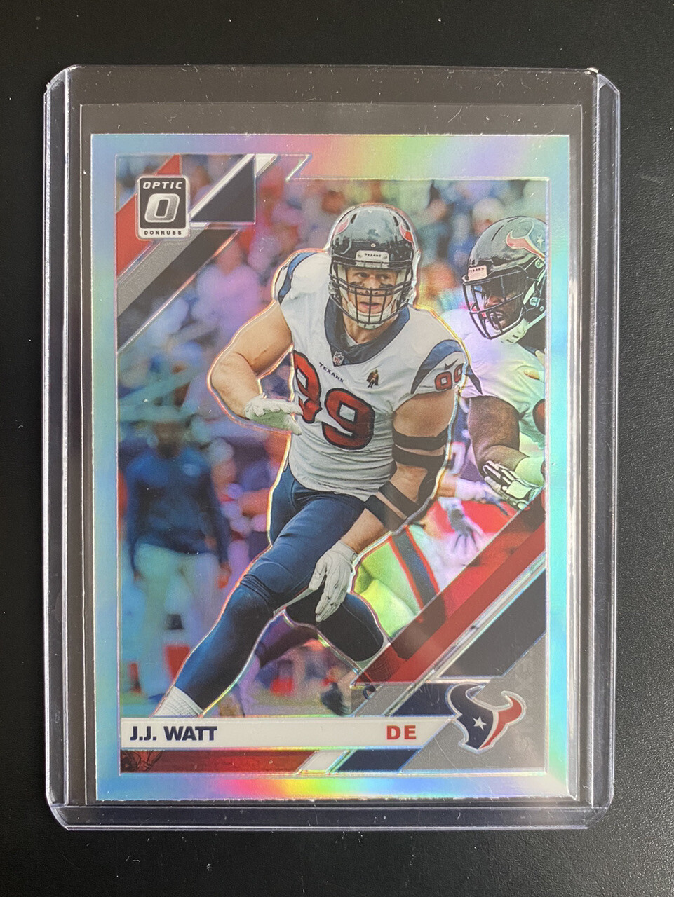 2019 JJ WATT PANINI DONRUSS OPTIC SILVER HOLO PRIZM PARALLEL REFRACTOR ...