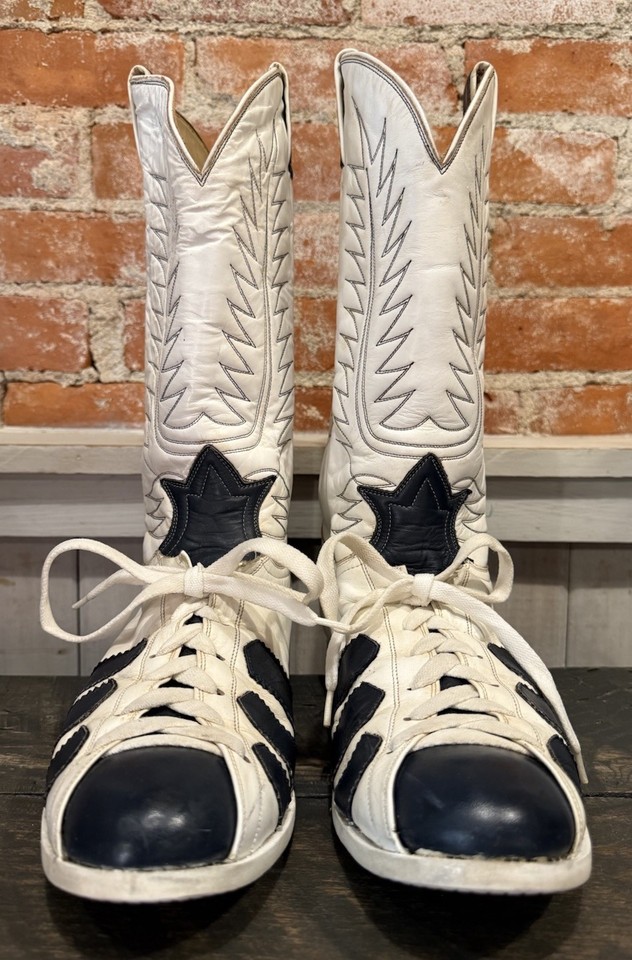 VINTAGE Tony Lama Teny Lama Rodeo Clown Cowboy Boot Sneakers 11 D RARE ...