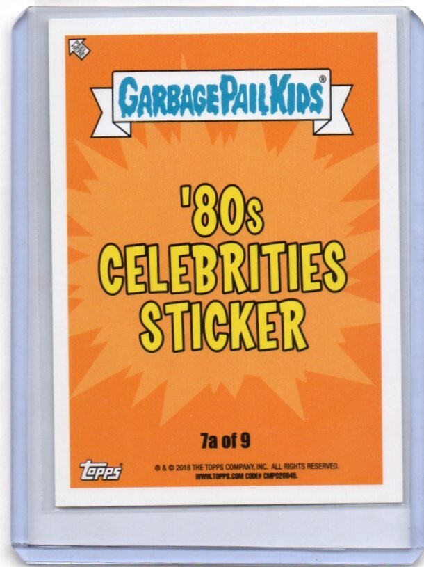 Bob Gross #7a Garbage Pail Kids GPK 2018 We Hate the '80s-Green ...