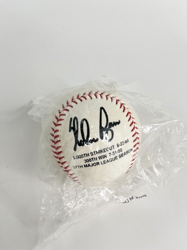 NOLAN RYAN 5,000TH STRIKE OUT 8-22-89, 300TH WIN 7-31-90, AUTOGRAPHED ...