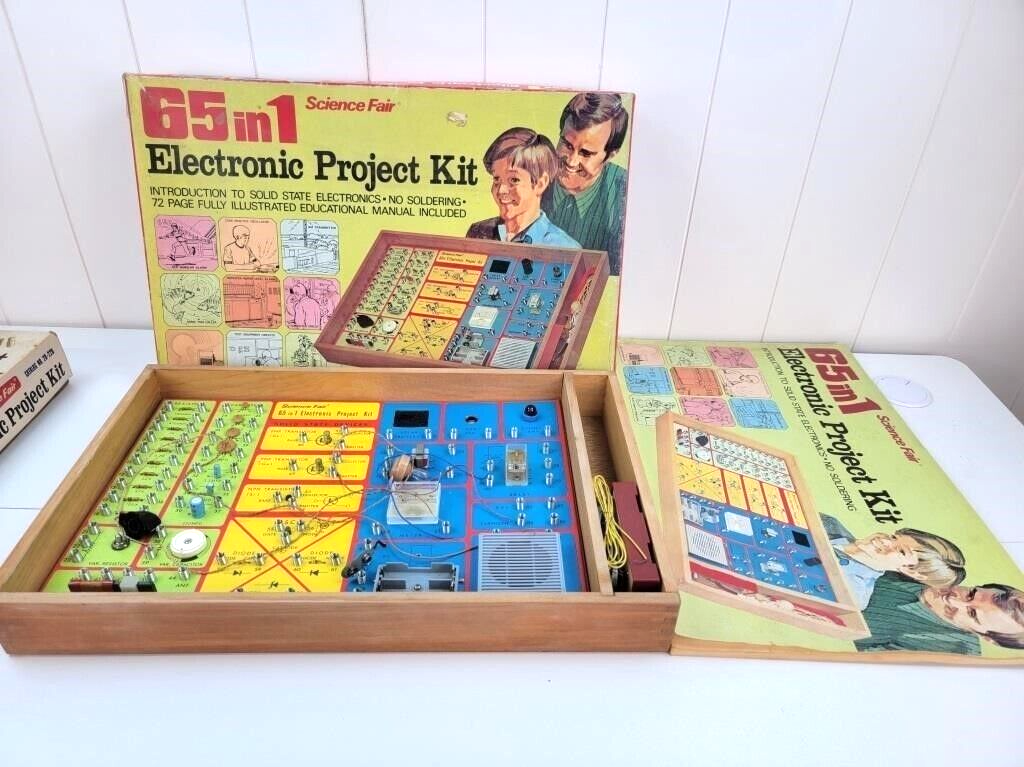 65 in 1 Science Fair Electronics Project Kit Cat. No. 28-250 | eBay
