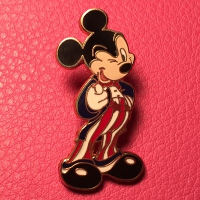 DISNEY PIN - MICKEY MOUSE Winking Patriotic Uncle Sam Americana Deluxe ...