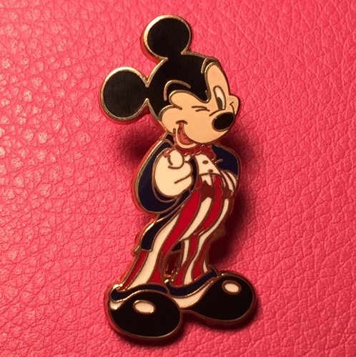 DISNEY PIN - MICKEY MOUSE Winking Patriotic Uncle Sam Americana Deluxe ...