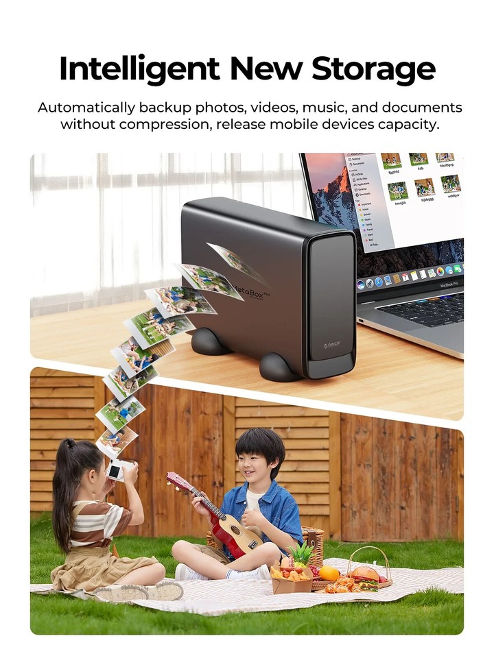 ORICO MetaBox Mini NAS Personal Cloud Storage USB C Network Attached ...