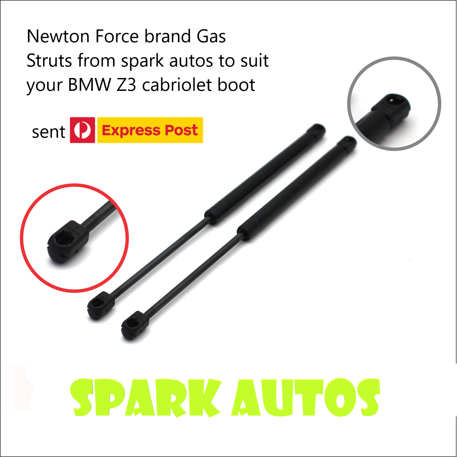 Boot Gas Struts Qty(2) lift BMW Z3 SERIES E36/37HK 1997 - 2002 ...