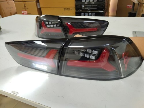 Black LED rear lights For Mitsubishi Lancer Exceed back lamps 2008-2013 ...