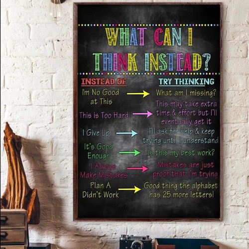 What Can I Think Instead Poster | eBay