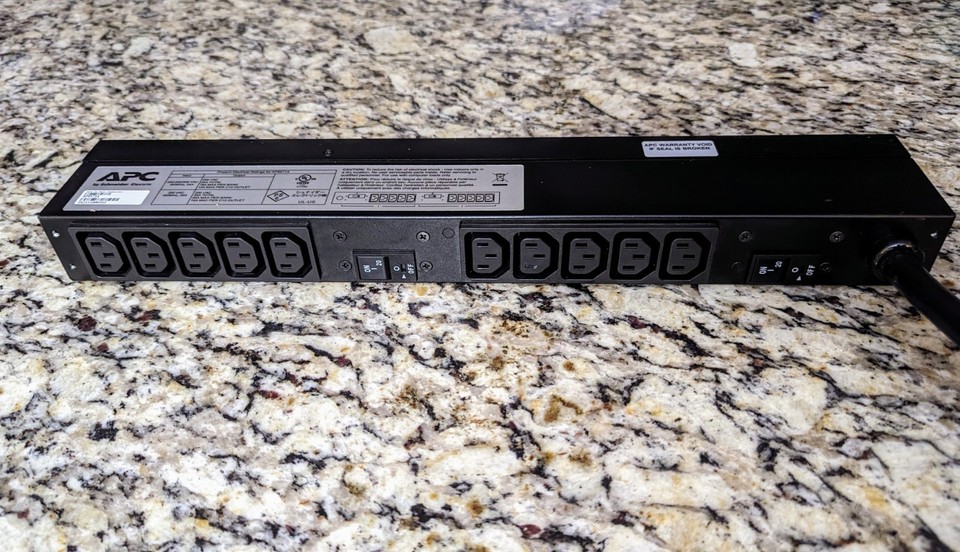 🔌 APC AP9571A Basic 1U Rack PDU Power Distribution - 30A 208V | eBay