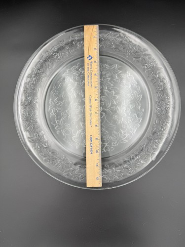 Princess House Fantasia Platter 13” Large Round Clear Glass | eBay