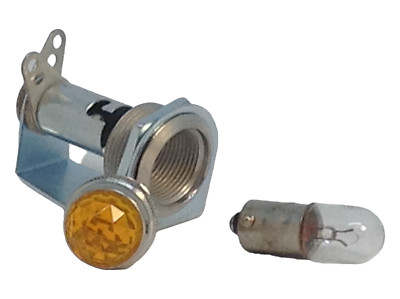 Tube Amp Pilot Light Lamp Assembly with Amber Jewel + Number 47 Bulb ...