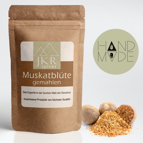 60g Macisblüte Muskatblüte Pulver Macis Gemahlen Makis Muskat Blüten ...