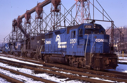 Conrail GP35 # 2301 + Mates @ Conway, PA March 1983 | eBay