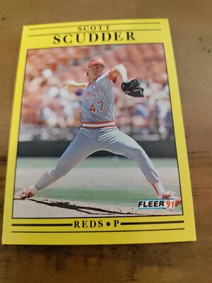 1991 Fleer #81 SCOTT SCUDDER Cincinnati Reds | eBay