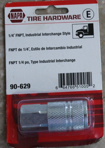 NAPA E-Type Coupler Adapter Plug 1/4" FNPT 90-629 Industrial ...