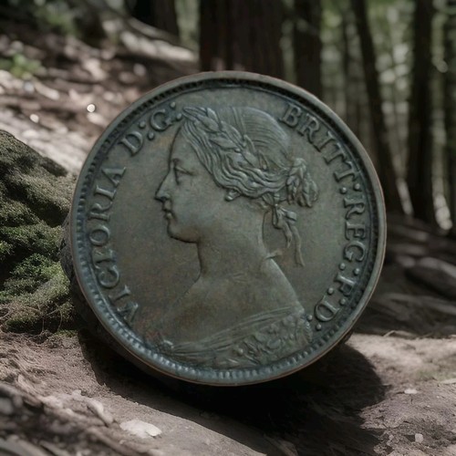 **High Grade** 1869 Queen Victoria Farthing Coin - Bun Head, XF | eBay UK