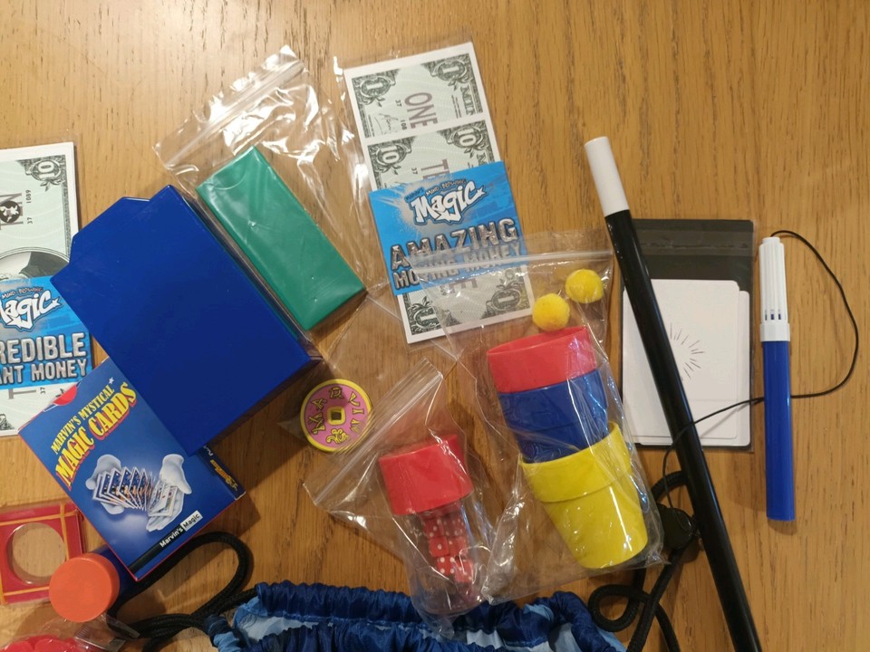 2 Marvin's Magic Trick Sets Incomplete + Other Random Magical Stuff ...