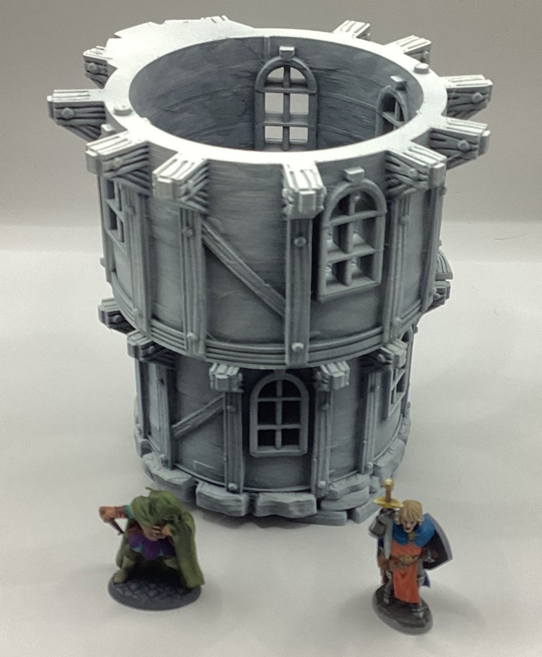 3d printed wizard tower 28mm DnD Miniatures, Tabletop terrain, RPG, War ...