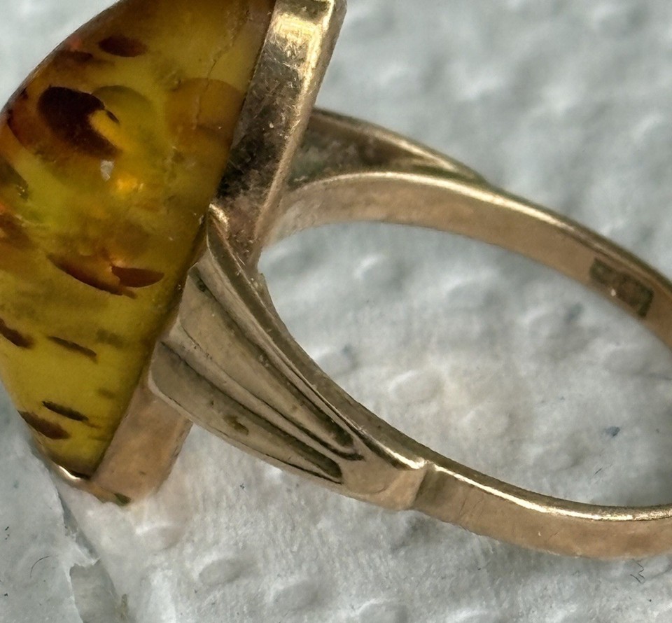Vintage 14k Amber Marquis Cut Ring, Old Beauty, Price Firm | eBay