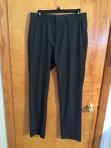 Kenneth Cole Reaction Pants Slacks 31x32 Mens Soft Smooth Dark Gray ...