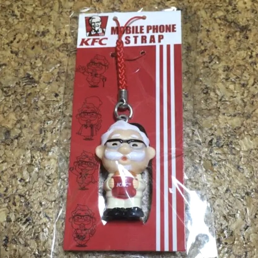 KFC Kentucky Fried Chicken Kernel Sanders Figure Strap Key holder ...
