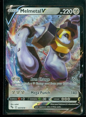Pokemon MELMETAL V 047/078 - Pokemon GO - ULTRA RARE HOLO - MINT | eBay