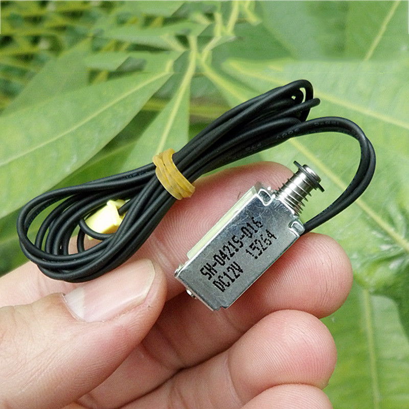 DC 12V Push Pull Suction Type Spring Magnet Rod Mini DC Solenoid ...