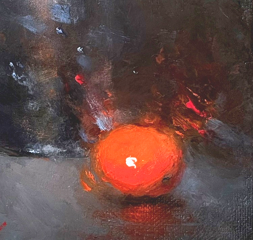 GALE RUGGIERO Realism CONTEMPORARY OIL PAINTING Still Life 6"x8" Orange ...