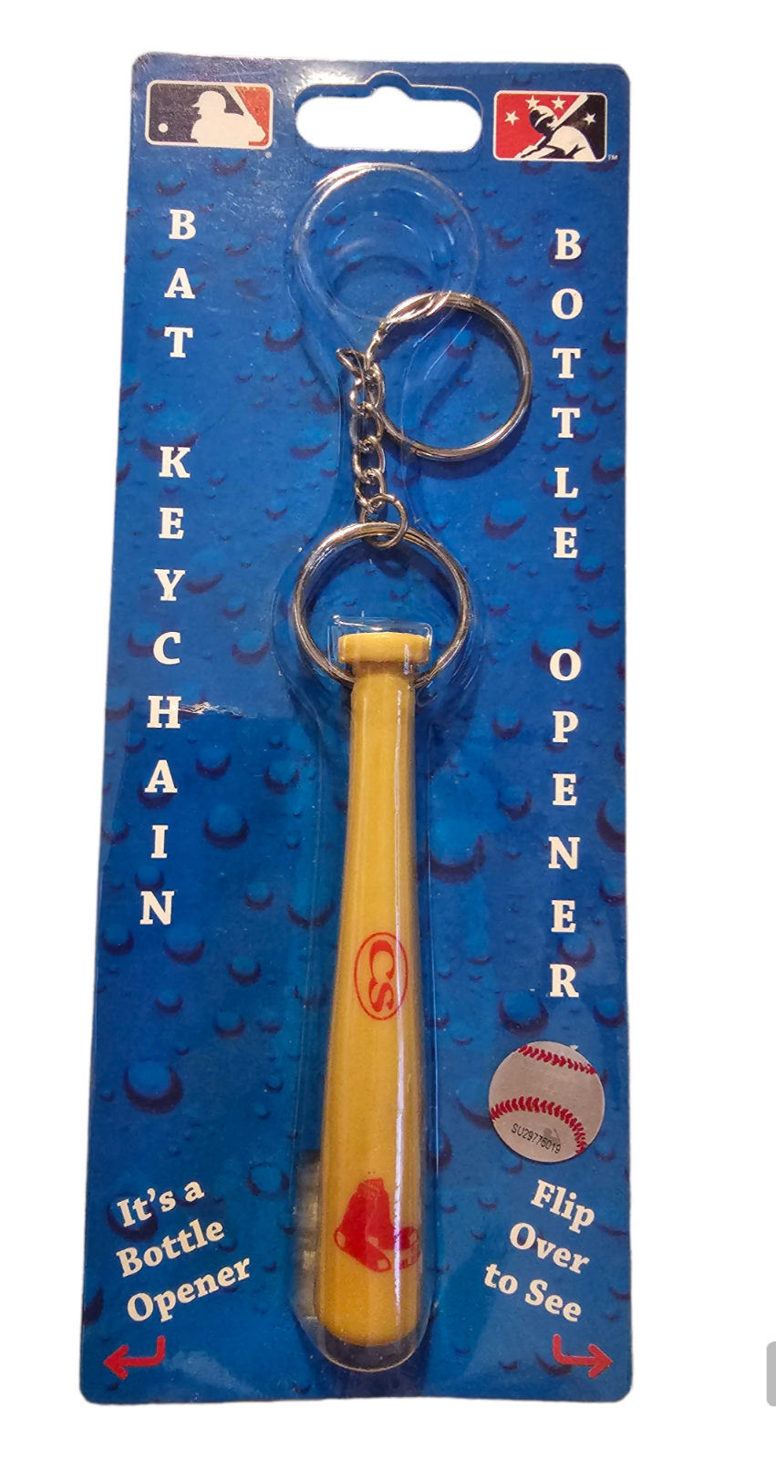 Boston Red Sox Mini Baseball Bat Keychain Key Ring W/Bottle Opener MLB ...