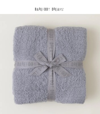 Home Barefoot Dreams Cozy Chic THROW Blanket 72” DOVE GRAY New | eBay