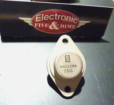 2N1138A Signetics PNP Transistor Audio Power Amplifier, High Current ...