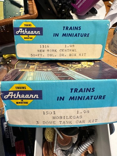 3 ATHEARN Train Cars NM unused FREIGHT CAR KIT HO SCALE MODEL TRAIN ...