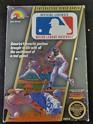 Major League Baseball MLB Nintendo NES Game Cartridge in Original Box ...