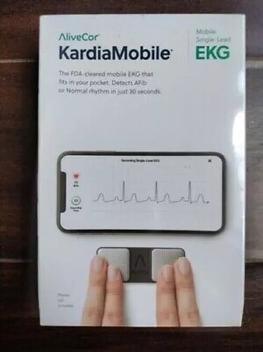AliveCor KardiaMobile Personal EKG Monitor - AC-009-UA-C (Black) | eBay