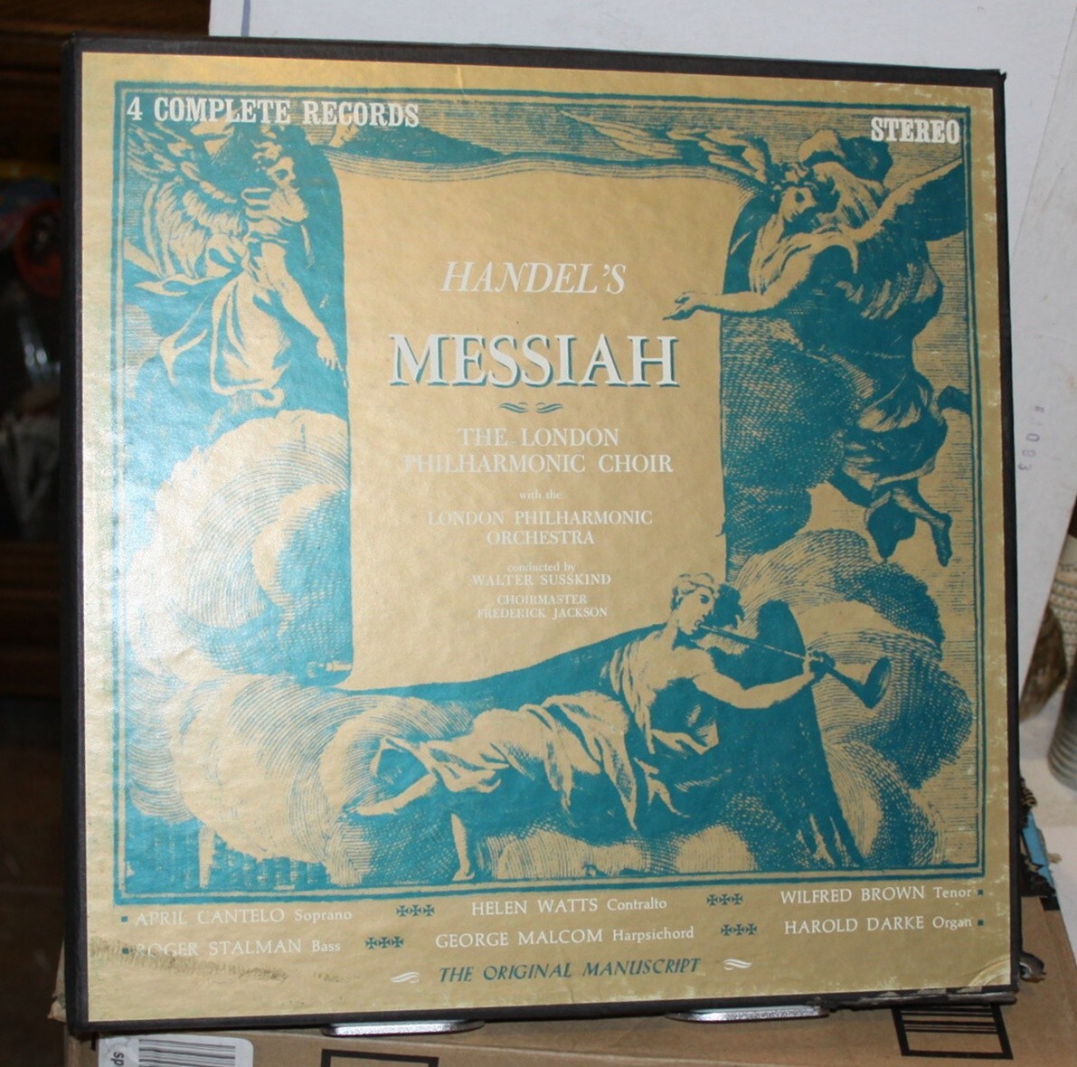 Handel’s Messiah 33LP 4 Record Box Set- London Philharmonic Orch ...