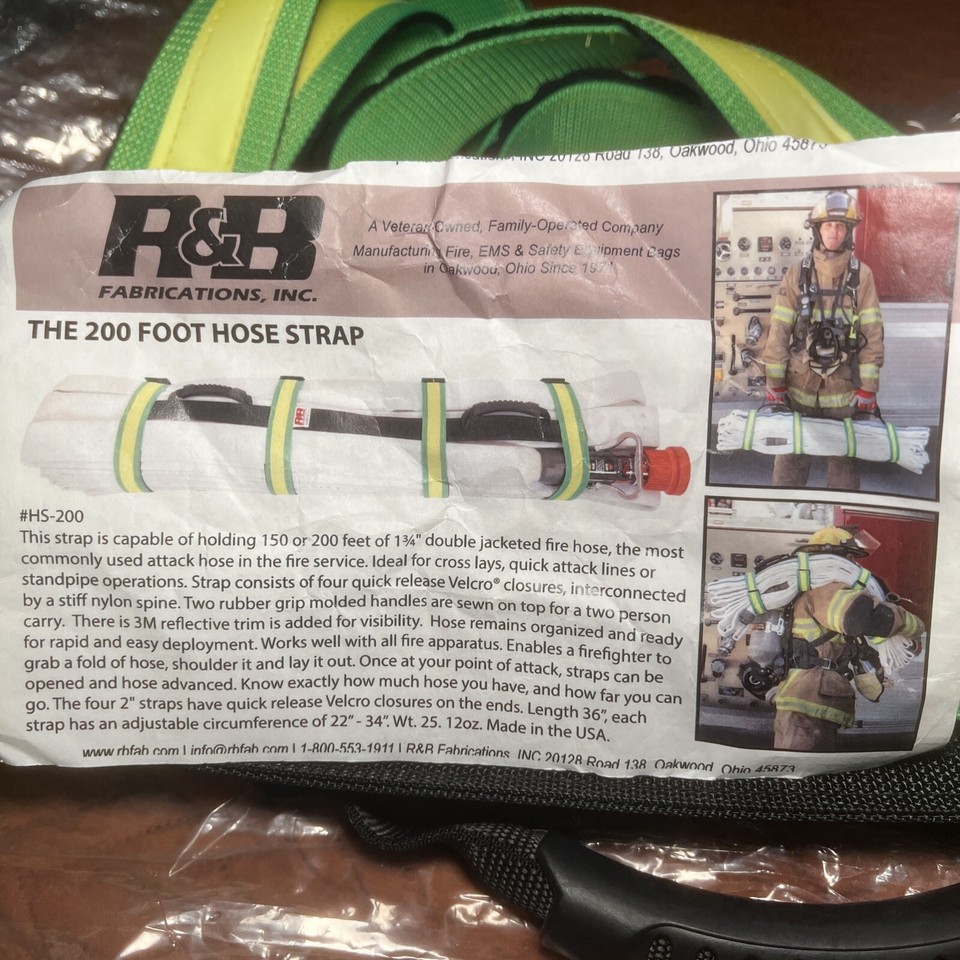 R &B Fabrications 200 Foot Hose Strap System Shoulder W/ Handles HS-200 ...