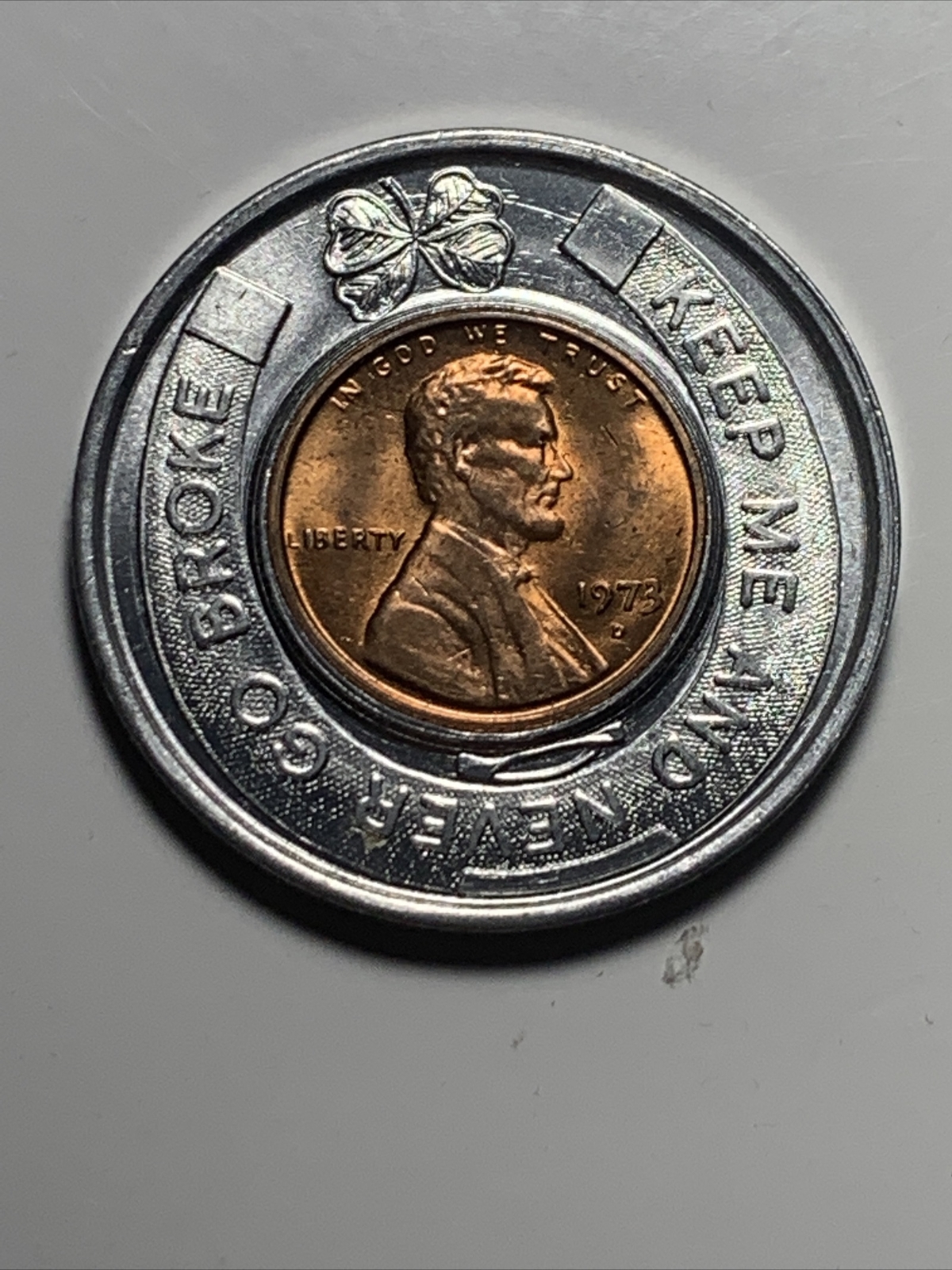 1973 D Penny Keep Me AND NEVER GO BROKE | eBay