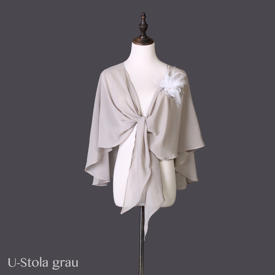 U-Form Stola Schal Tücher Stolen Hochzeit Freizeit Party chiffon Trends ...