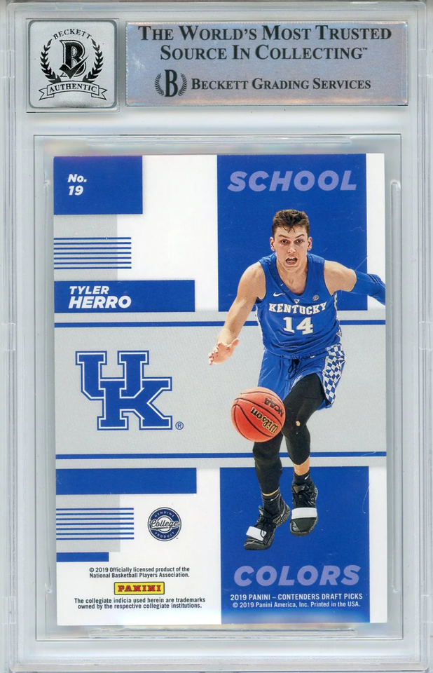 Tyler Herro Autographed 2019-20 Panini Contenders Draft Picks School ...