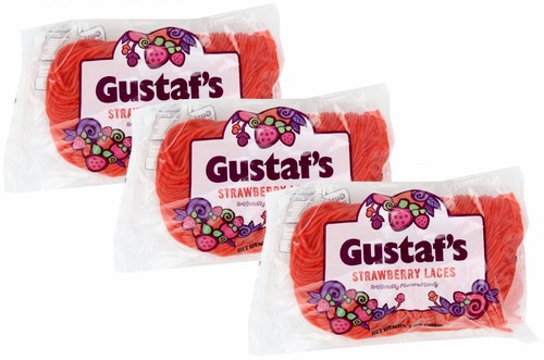 SweetGourmet Gustaf's Licorice Strawberry Laces, 2 LB (Pack of 3) FREE ...