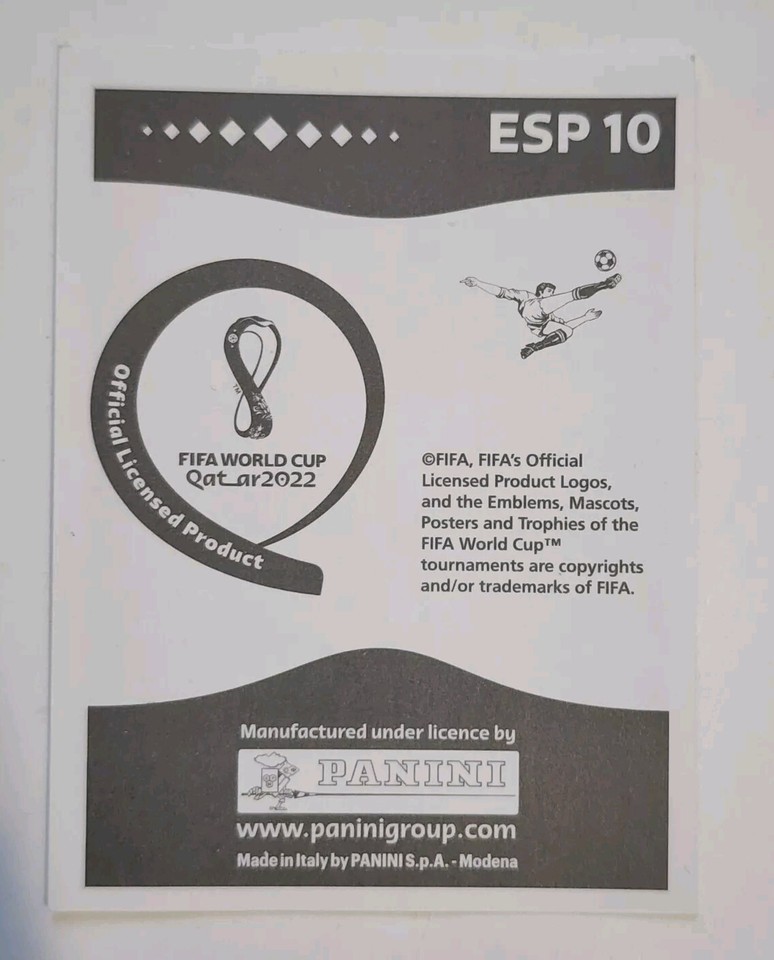 Gavi 2022 Panini World Cup Stickers Qatar #ESP10 Spain | eBay