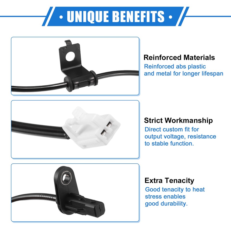 ABS Wheel Speed Sensor for Hyundai Tucson 10-15 Rear Left Side No.95680 ...