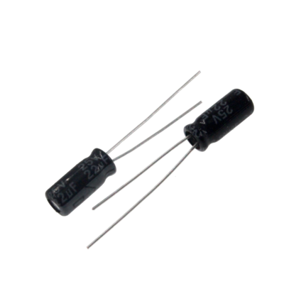 100pcs 25v 22uf 25volt 22mfd 105c aluminum electrolytic capacitor 4×7mm ...