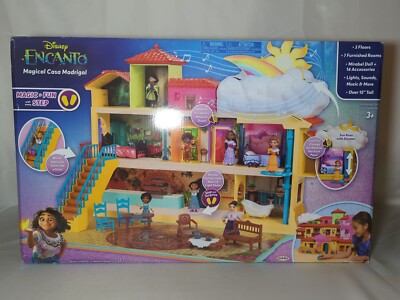 Disney Encanto Magical Madrigal House Playset with Mirabel Doll & 14 ...