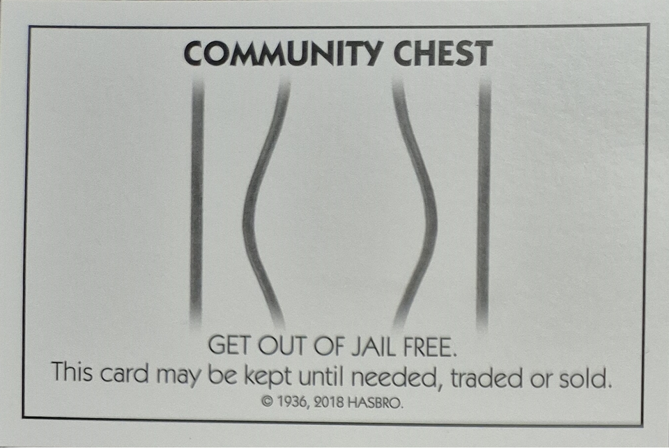 Hasbro Monopoly Community Chest Cards 2016 - 2021 Replacement Card ...