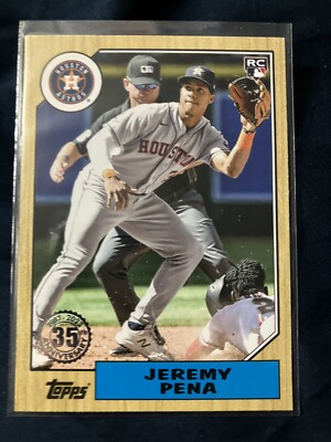 2022 Topps Update-1987 Retro-Jeremy Pena RC #87TBU-23 ALCS & World ...