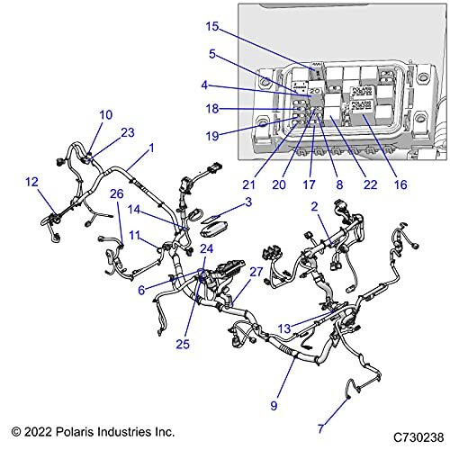 Polaris 2414716 1k0hm Pullup EVAP Resistor OEM 2019-21 RZR XP Turbo Pro ...