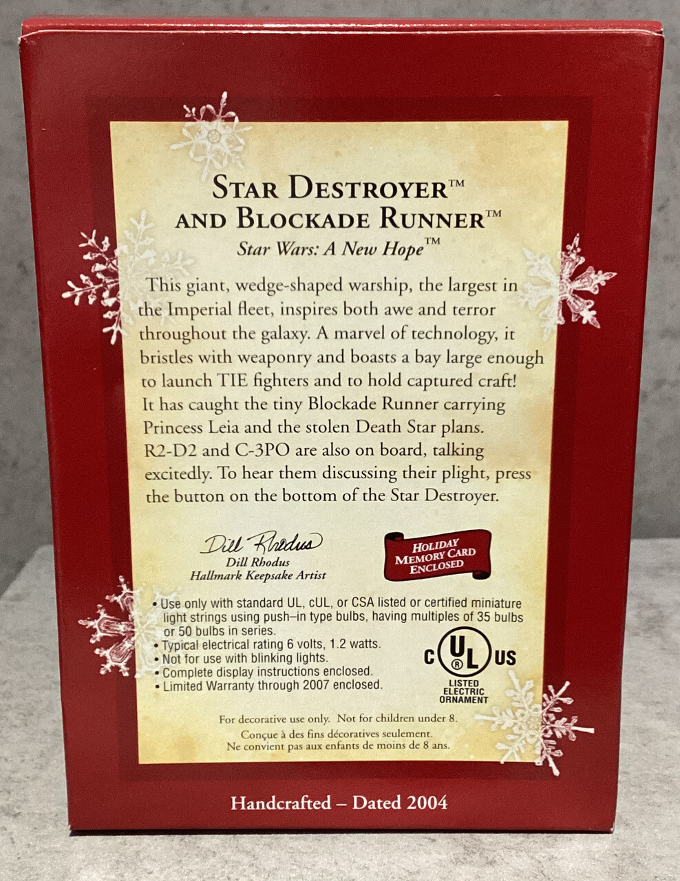 Hallmark Star Wars Destroyer Blockade Runner Ornament - Gray (QXI4064 ...