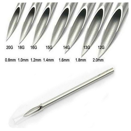 Hollow Sterile Body Pierce Gauge Piercing Needles 12 14 16 18 20g Ear Navel Nose EBay hollow-sterile-body-pierce-gauge-piercing-needles-12-14-16-18-20g-ear-navel-nose-ebay