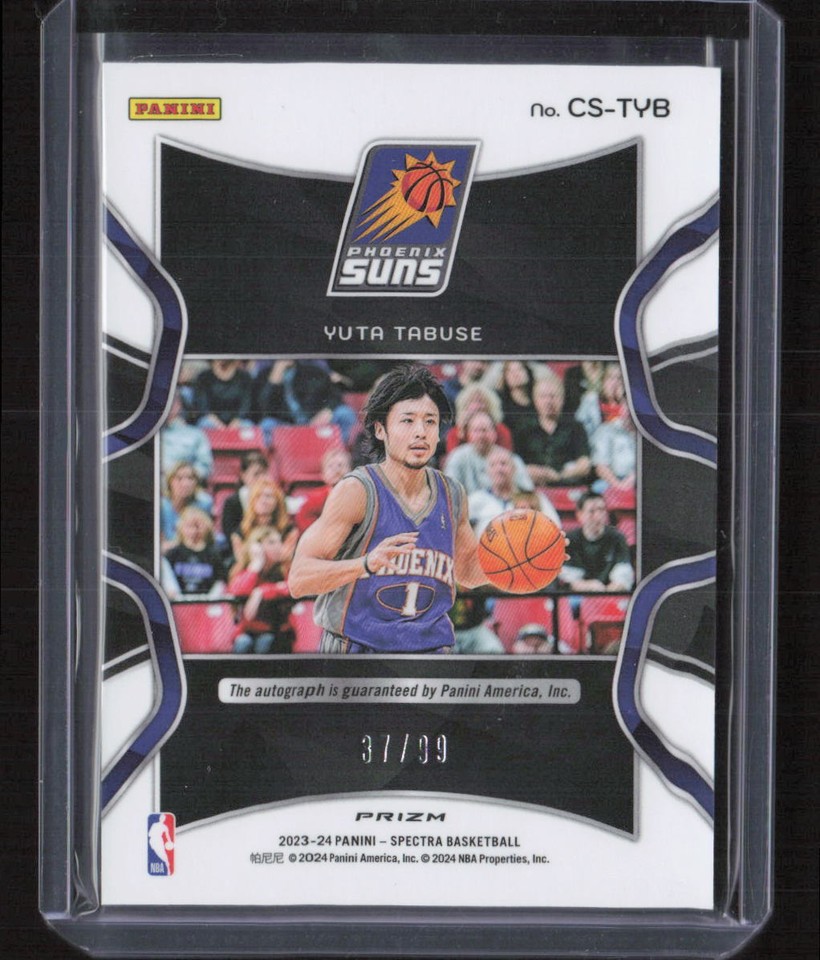 2023-24 Panini Spectra #CS-TYB Yuta Tabuse Catalysts Prizm Auto /99 ...
