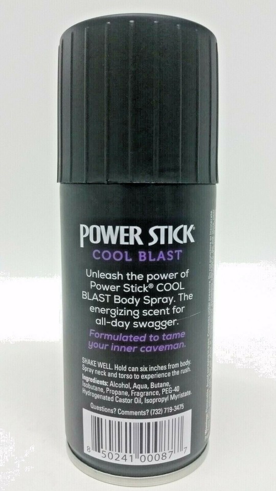 ( LOT 7 ) Power Stick COOL BLAST Deodorant Men's Body Spray 3.5 oz Each ...